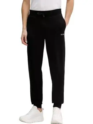 Guess Logo-print Drawstring Track Pants - Black