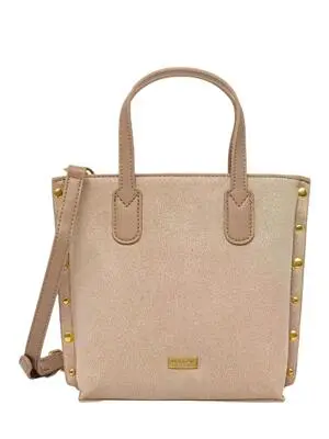 MORGAN Stud-embellished Tote Bag - Neutrals