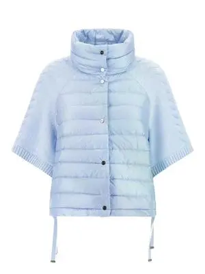 Herno Quilted Cable-knit Jacket - Blue