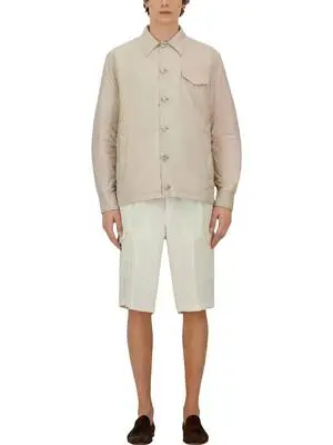 Herno Suede-effect Padded Jacket - Neutrals