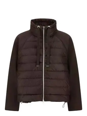 Herno Herno Resort Quilted Jacket With Drawstring Collar Brown