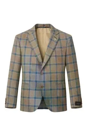 TOMBOLINI Check-pattern Blazer - Neutrals