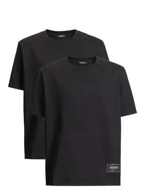BALMAIN Logo-patch T-shirt