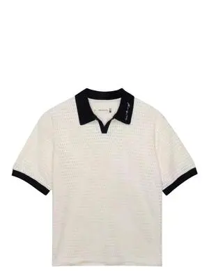 HONOR THE GIFT Colour-block Pique Polo Shirt - Neutrals
