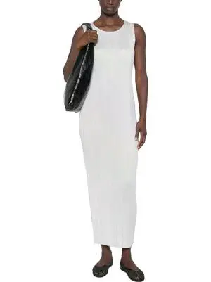 Issey Miyake Sleeveless Midi Dress - Grey