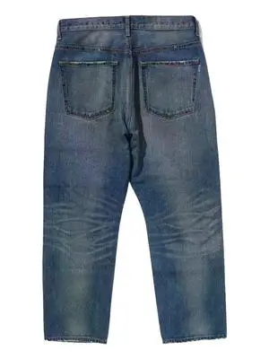 A BATHING APE Crystal Embellished Jeans - Blue