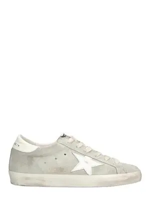 GOLDEN GOOSE Suede Super Star Sneakers - Grey