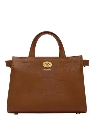 Burberry Mini Cotswolds Leather Tote Bag - Brown