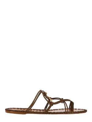 Farm Rio Sea Flat Sandal In . Also - Brown