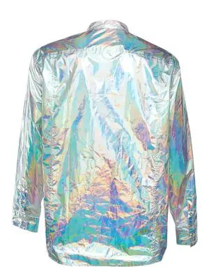 Balmain Holographic Oversized Shirt - Silver