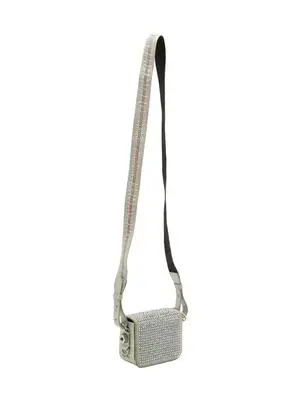 Off-White Crystal-embellished Shoulder Bag - Silver