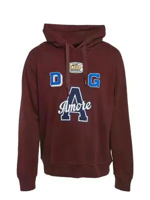 Dolce & Gabbana Amore Graphic-print Hoodie - Red