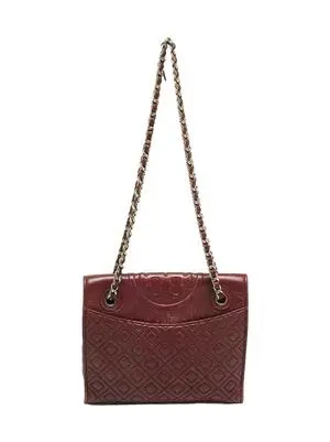 Tory Burch Fleming Quilted Shoulder Bag - Red