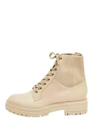 GIANVITO ROSSI Martis Lace-up Combat Boots - Neutrals