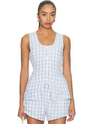 Blanknyc Gingham Sleeveless Top - Multi