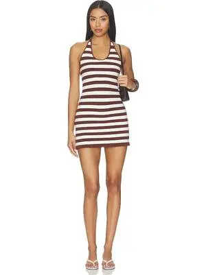 LOVERS AND FRIENDS Ottoline Stripe Mini Dress In . Also - Multi