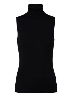 Jardin Des Orangers Ribbed-knit Virgin Wool Turtleneck Top - Black