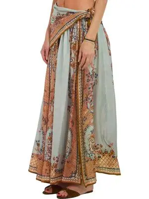 Zimmermann Mahon Paisley-print Maxi Dress - Blue