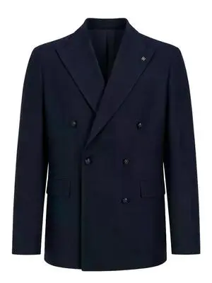 Tagliatore Flap-pocket Double-breasted Blazer - Blue
