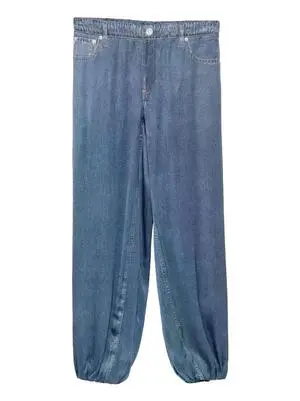 Rag & Bone Miramar Satin Bubble Trousers Blue