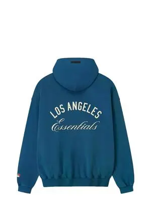 Fear Of God Los Angeles Logo Hoodie - Blue