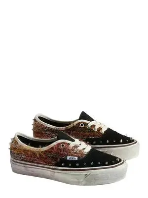 VANS Authentic Studded Fringed Sneakers - Black