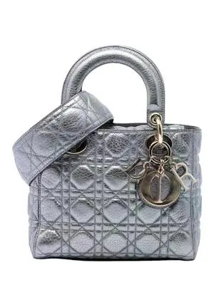 Dior Small Lady Satchel - Silver