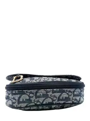 Dior Diorissimo Canvas Saddle Pouch - Blue
