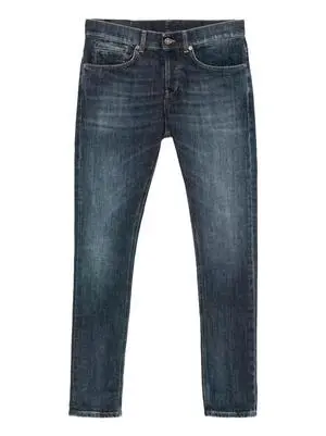 DONDUP Faded Whiskered Jeans - Blue