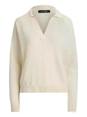 Ralph Lauren Lauren Ralph Lauren Relaxed-Fit V-Neck Sweater Neutrals