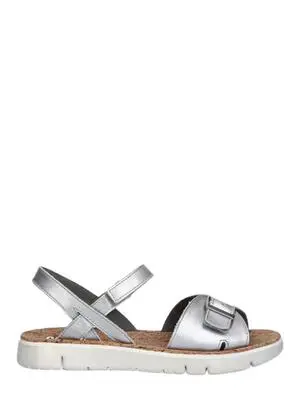 Camper Metallic-effect Buckle Detail Sandals - Silver