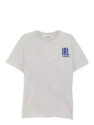 JIL SANDER Logo-print Crew-neck T-shirt - Grey