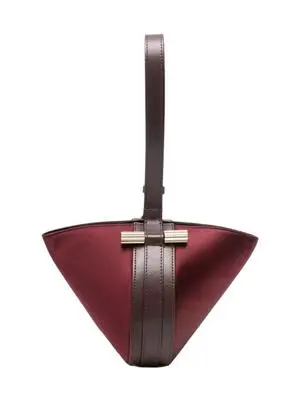 Victoria Beckham Portofino Satin Tote Bag - Red