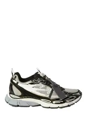 Off-White Arrows-patch Panelled Low-top Sneakers - Grey