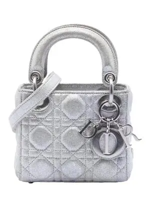 Dior Micro Lady Satchel - Silver