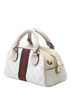 Gucci Ophidia Gg Supreme Web Mini Satchel - Neutrals