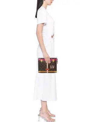 LOUIS VUITTON 2018 Monogram Summer Trunks Toiletry Pouch 26 Clutch Bag - Brown
