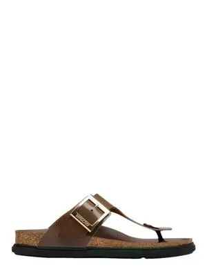 BIRKENSTOCK Gizeh Buckle Sandals - Brown