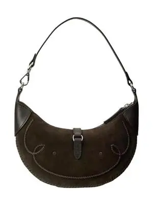 Polo Ralph Lauren Mini Shoulder Bag With Whipstitch Detailing - Brown