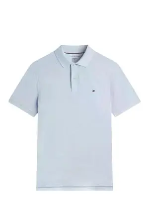 Tommy Hilfiger Logo-embroidered Short-sleeve Polo Shirt - Blue