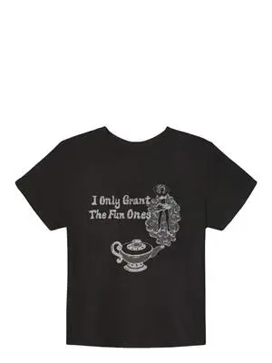 RE/DONE Graphic-print Cotton T-shirt - Black