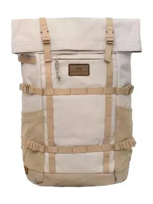 DOUGHNUT Paratrooper Happy Camper Backpack With Strap Details - Neutrals