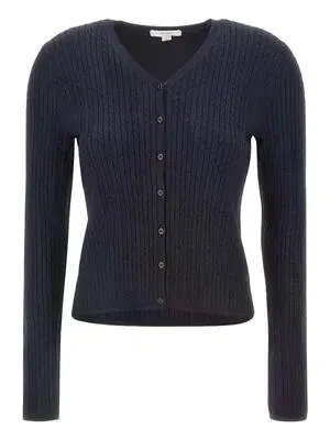 Vince Cable-knit Cardigan - Blue