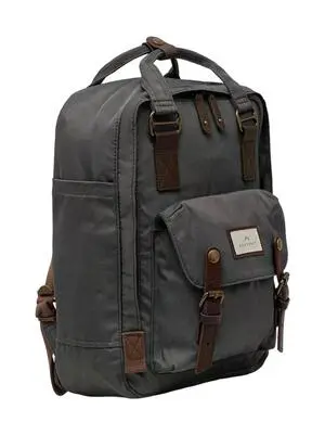 DOUGHNUT Buckled Flap Pocket Backpack - Grey