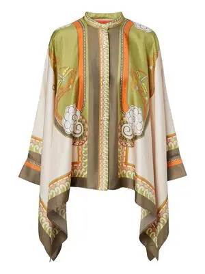 La DoubleJ Printed Silk Twill Foulard Shirt - Multicoloured