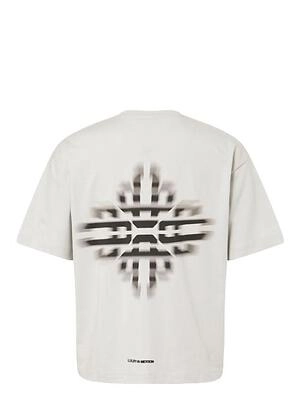 THE COUTURE CLUB Lux In Motion Graphic Cotton T-shirt - Salt