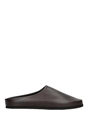 Dear Frances Vico Leather Mules - Dark Brown