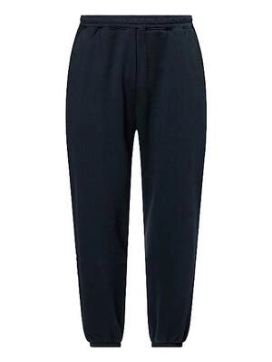 MALBON Clubhouse Brand-print Cotton Jogging Bottoms - Navy