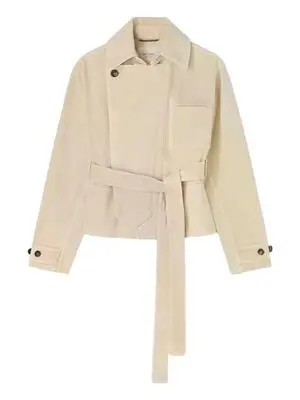 RETORI Retrofete Belted Denim Jacket - Neutrals