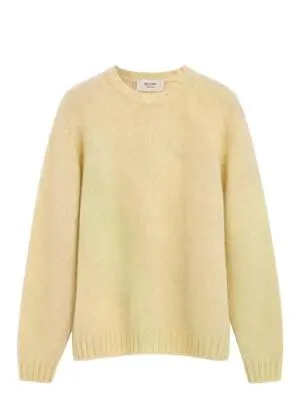 RETORI Brushed Cashmere Crew-neck Sweater - Yellow